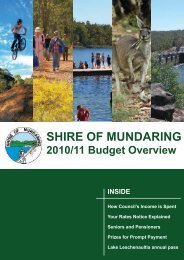 Friends Group Brochure - Shire of Mundaring