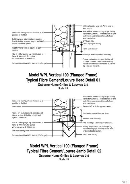 Model WPL Vertical 100 (Flanged Frame) - Osbournes Ltd