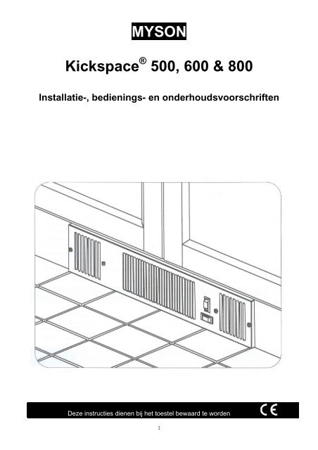 Kickspace 500/600/800 Handleiding - Remeha