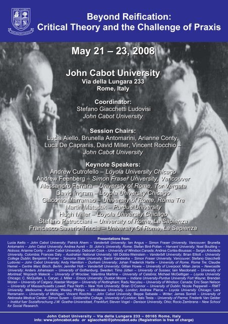 Universidad Cabot John Roma