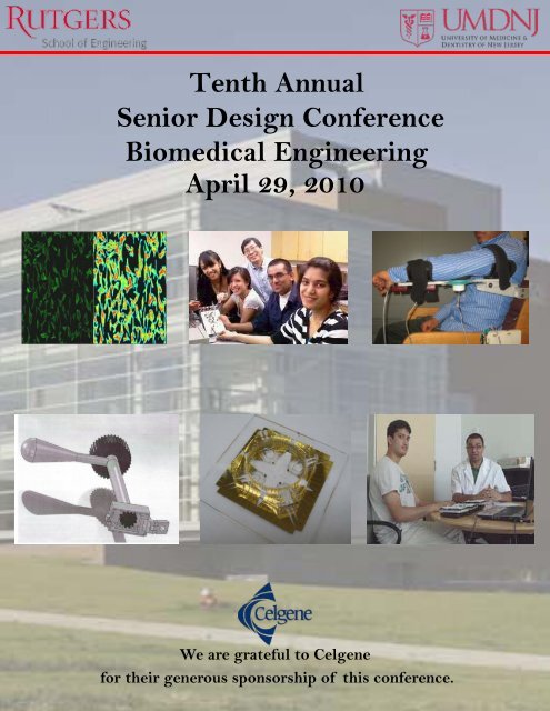 Tenth Annual Senior Design Conference Biomedical Engineering ...