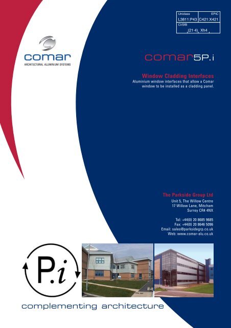 Comar 5P.i. Cladding Interfaces Brochure - Comar Architectural ...
