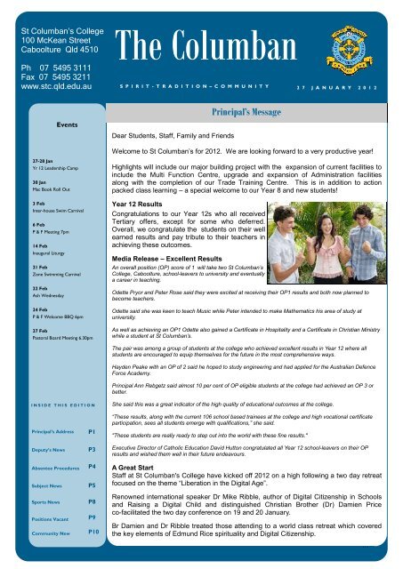 The Columban - St Columban's College