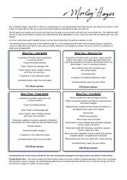 Roosters bar menu Sept 2009 a3.indd - Morley Hayes