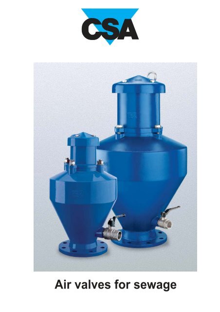 CSA Air Valves for Sewage - Alma Valves