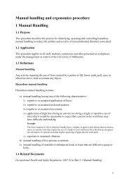 Manual handling risk assessment form - Safety - University of ...