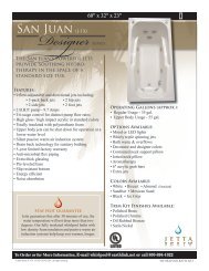 Jetta J-15 Bikini Specifications Sheet - Whirlpool Bath Net
