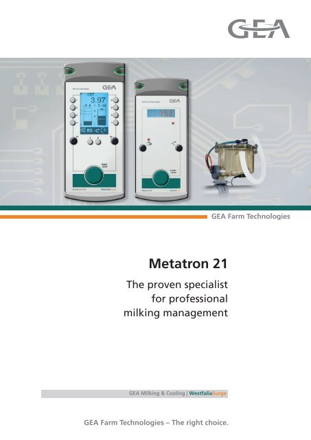 Metatron 21 - GEA Farm Technologies