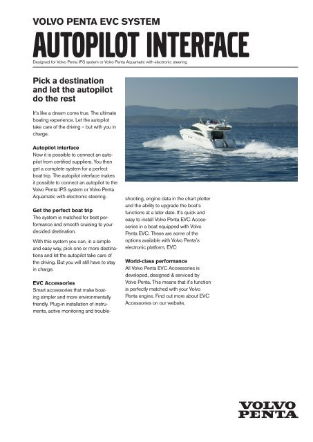 Autopilot Interface - Volvo Penta