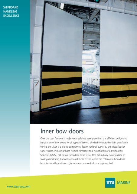 Inner bow doors MARINE - TTS Group ASA