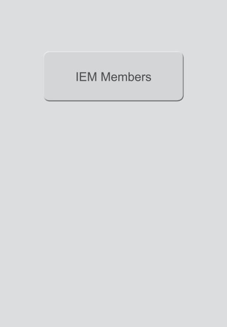IEM Members