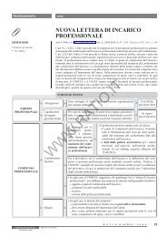 Lettera conferimento incarico professionale - Comune di Adrano