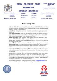 HCC Junior Player Registration Form.pdf - Hawthorn Cricket Club