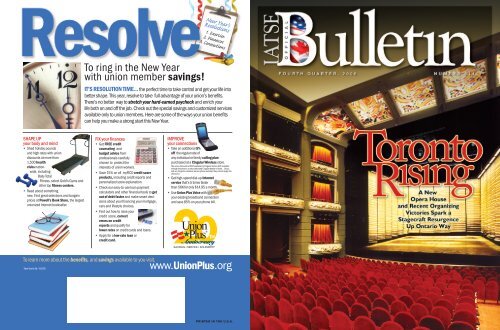 To Ring In The - IATSE Local 8 Philadelphia