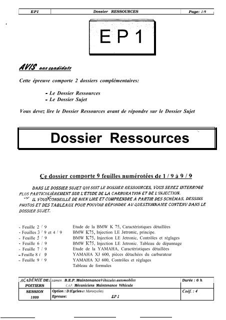 Dossier Ressources