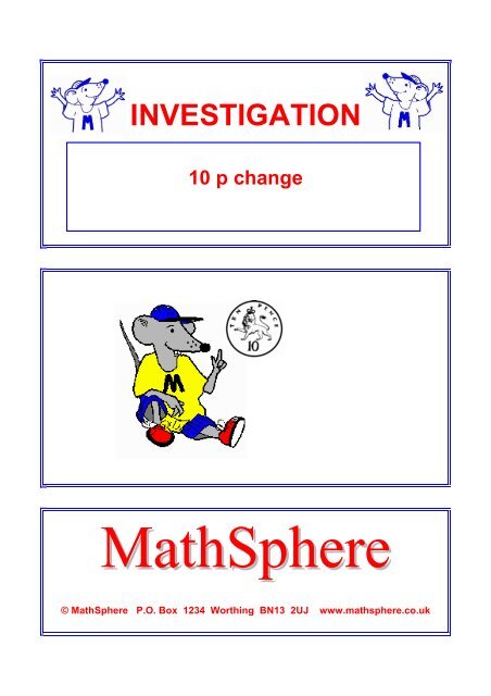 INVESTIGATION - MathSphere