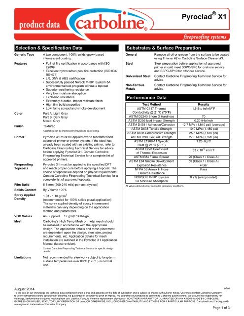 Pyroclad X1 - Carboline