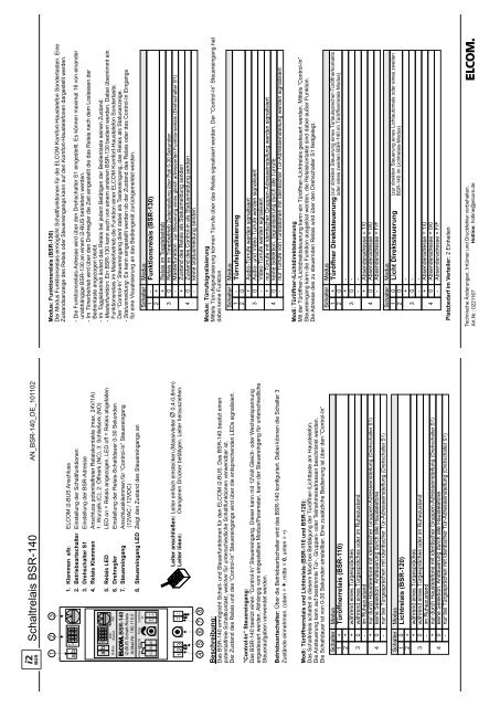 Montageanleitung - Elcom