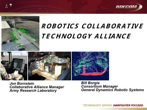 robotics collaborative technology alliance - US Army Research ... robotics collaborative technology alliance - US Army Research ...