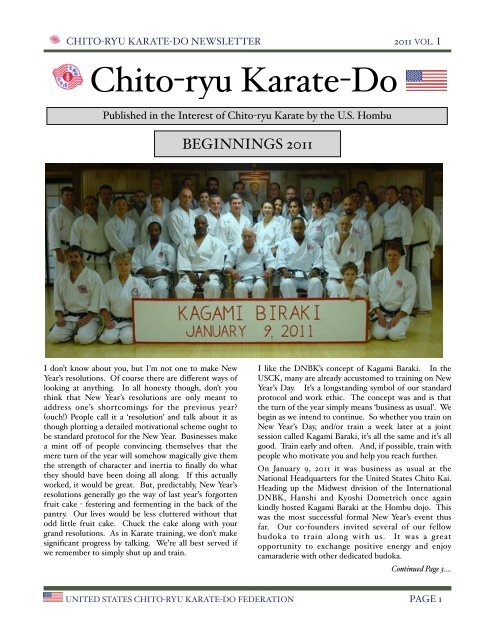 Chito-ryu Karate-Do - United States Chito-ryu Karate Federation