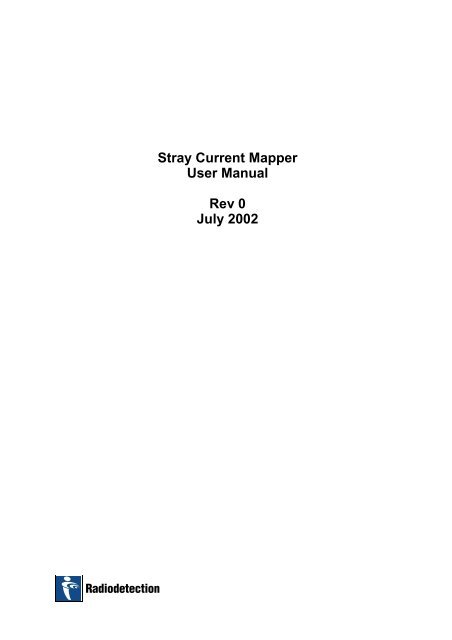 Stray Current Mapper User Guide