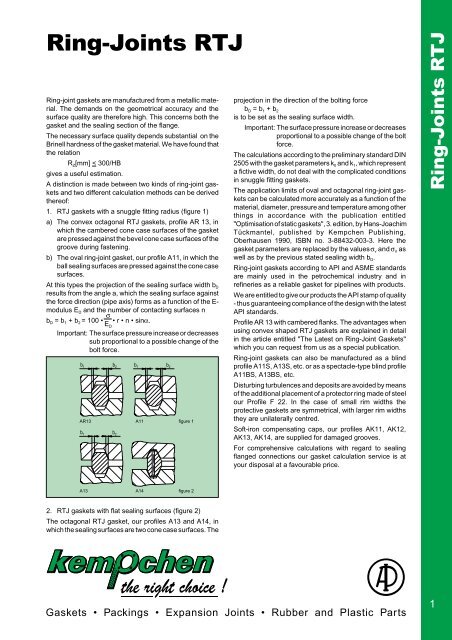 Ring Joints RTJ - specs.co.kr