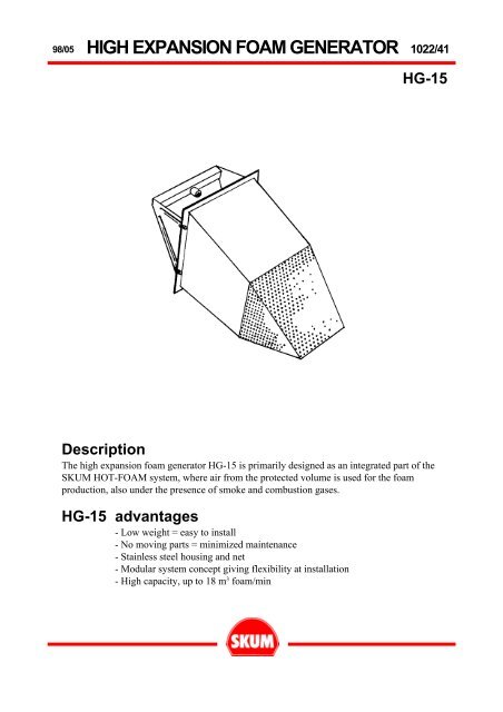 HIGH EXPANSION FOAM GENERATOR