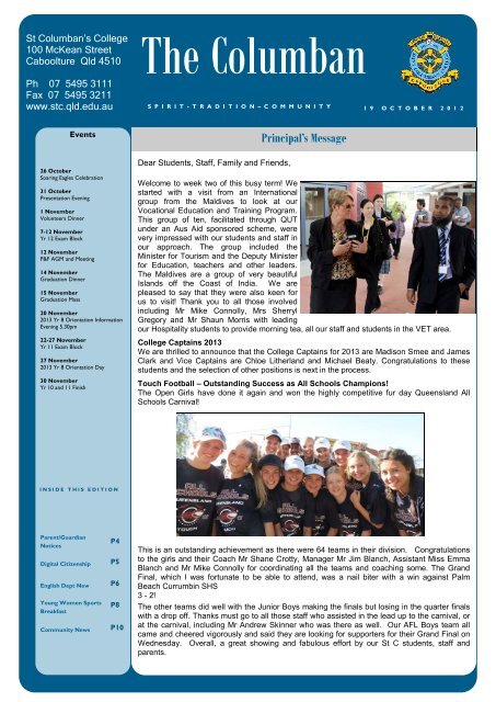 The Columban - St Columban's College