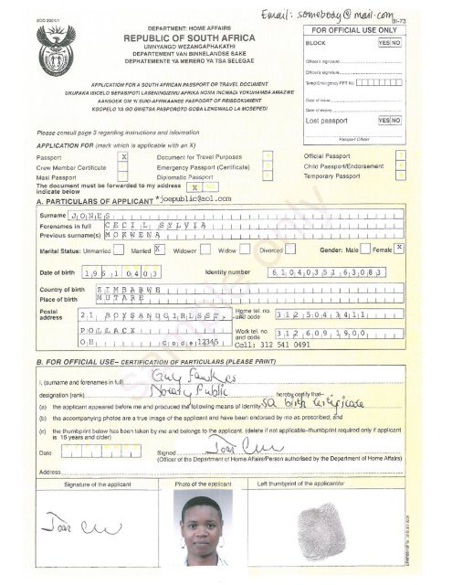 Sample - South Africa