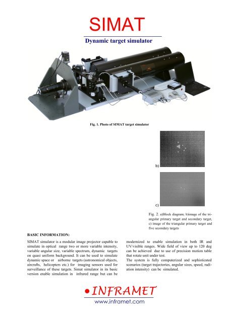 SIMAT test station - Inframet