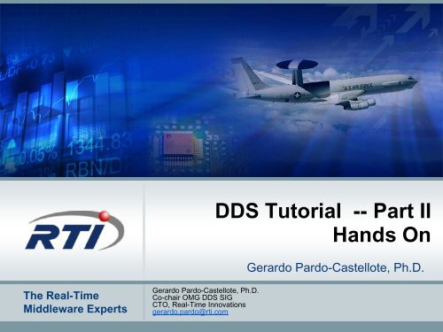 DDS Tutorial -- Part II Hands On - OMG