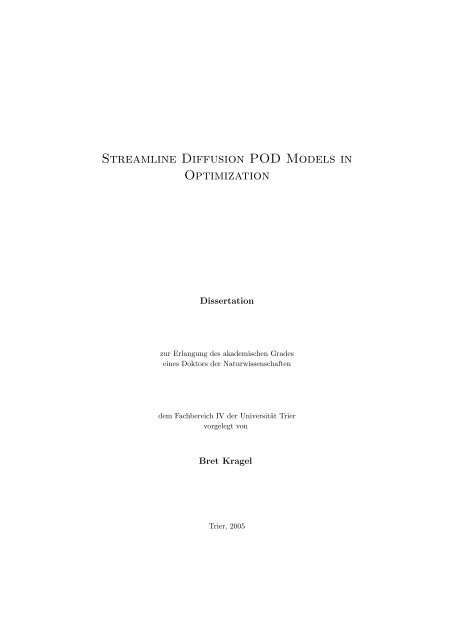 Streamline Diffusion POD Models in Optimization