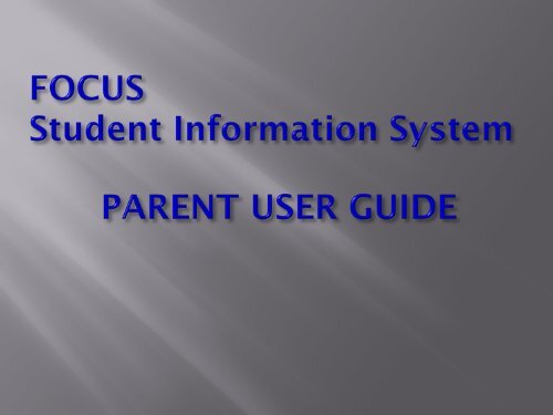 FOCUS Student Information System - Monte Vista Christian School