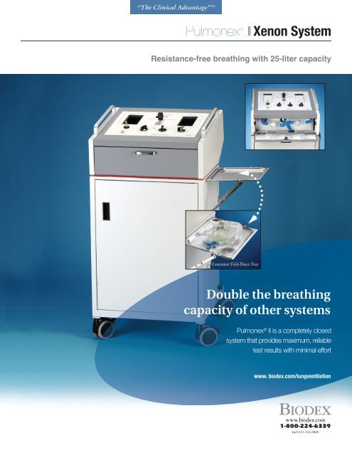 Data Sheet, Pulmonex II Xenon System & Accessories - Biodex