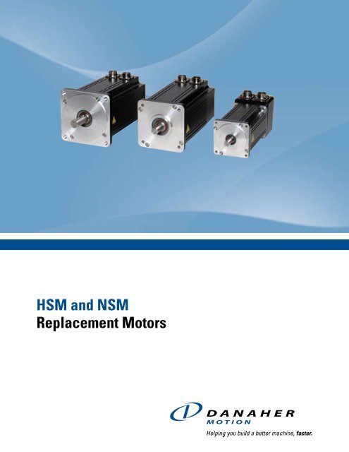 HSM and NSM Replacement Motors - G & L Motion Control Inc.