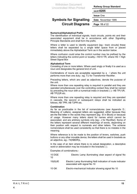 Railway Group Standards G