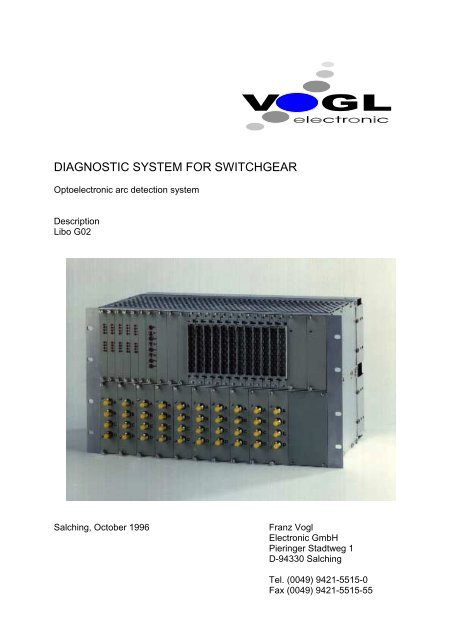 1. Internal arc detection, range of applications - Vogl Electronic GmbH