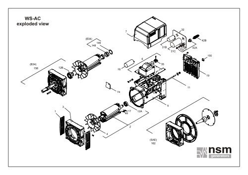WS-AC exploded view - NSM Generators