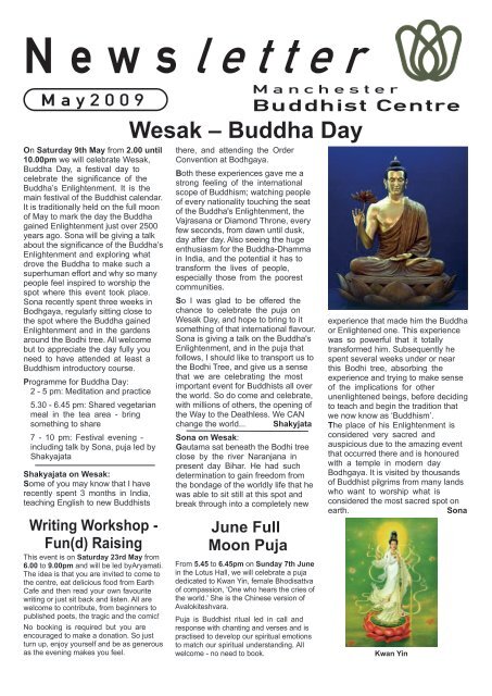 Wesak â Buddha Day - Manchester Buddhist Centre