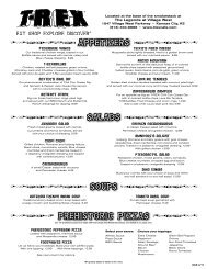 Prehistoric Playbook - T-Rex Cafe