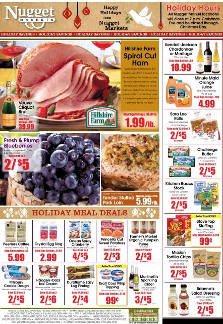 Holiday Hours - Nugget Market