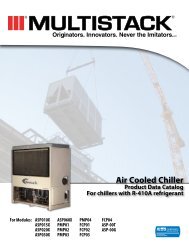 Air Cooled MagLev Flooded Chiller Product Catalog - Multistack