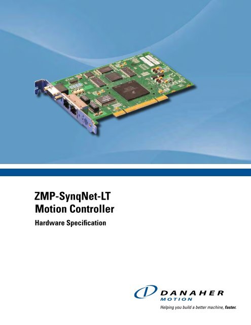 ZMP-SynqNet-LT Motion Controller - Kollmorgen