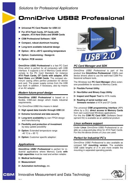 OmniDrive USB2 Professional V1-40E - ratolab.be