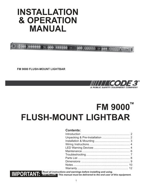 Code 3 Led Light Bar Parts | Americanwarmoms.org