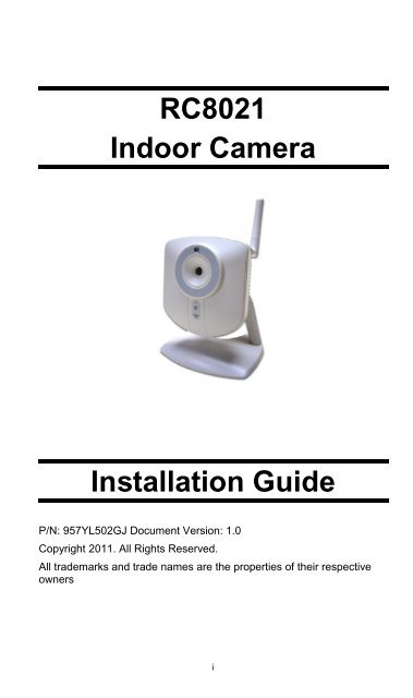 RC8021 Indoor Camera - Verizon