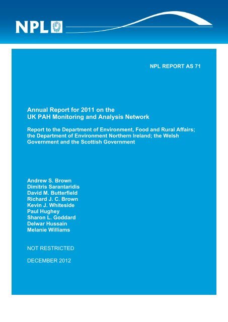 NPL REPORT CSSC 0001 - UK-Air - Defra