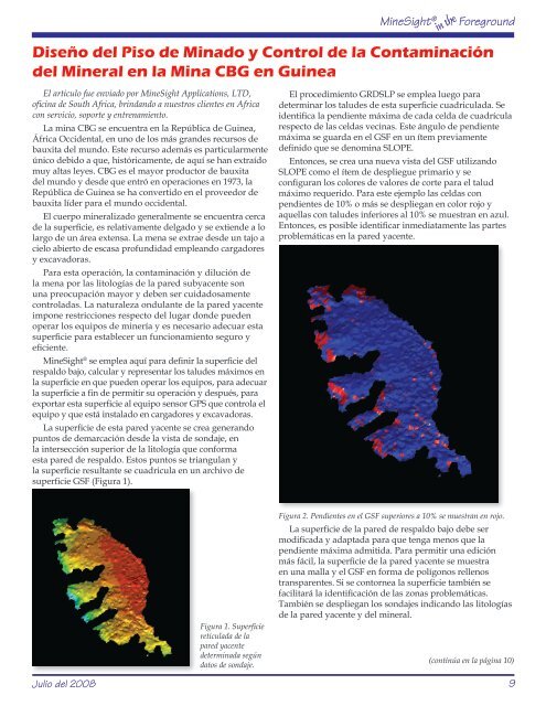 DiseÃ±o del Piso de Minado y Control de la ... - Mintec, Inc.