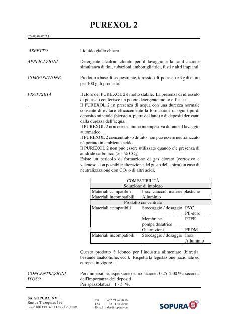 PUREXOL 2 - Castle Malting