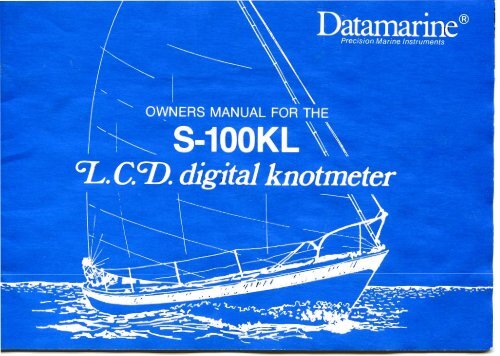 Datamarine S100KL - Early Light Home Page